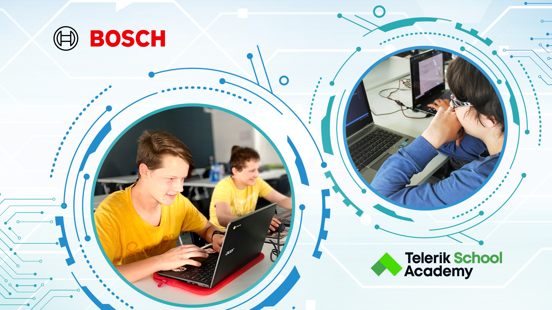 Бош Инженеринг Център София разширява успешното си партньорство с Училищна Телерик Академия с